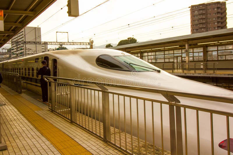 Bullet Train at Station Waiting To Depart for the Next of Part of Its ...
