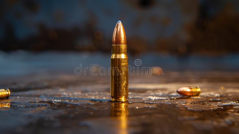 Bullet Trajectory on White Background - High Velocity Projectile Path ...