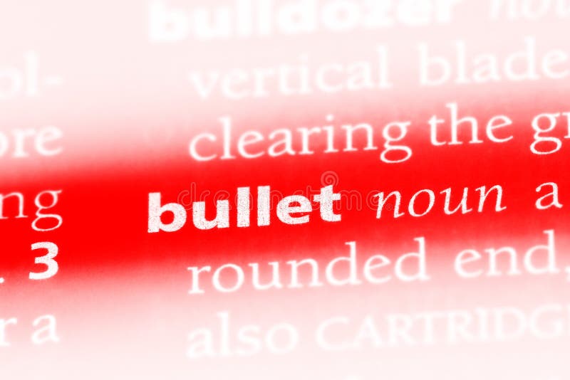 Bullet stock photo. Image of writing, printed, book - 114413094