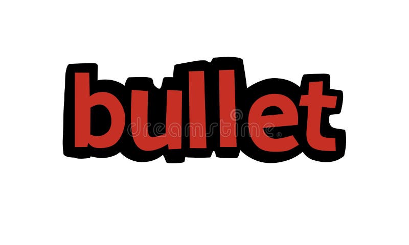BULLET Background Writing Vector Design Stock Vector - Illustration of ...