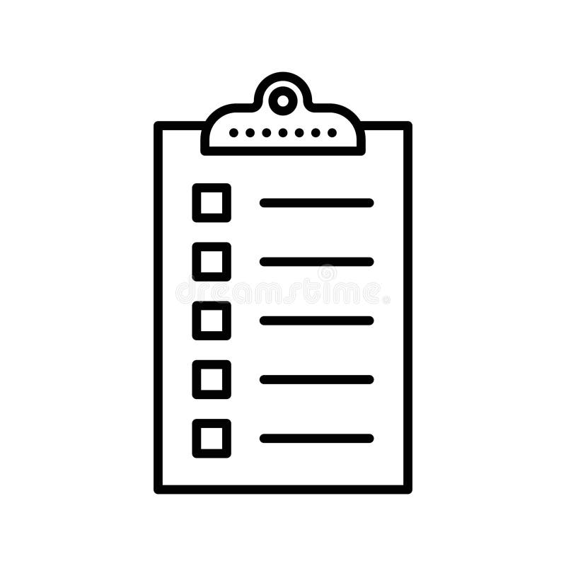 Bulleted List Icon Ideal for Organization and Notes Stock Vector ...