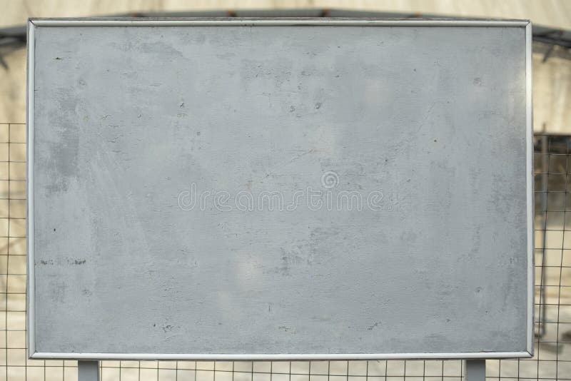 Bulletin Board is Empty. Grey Board Stock Photo - Image of isolated ...