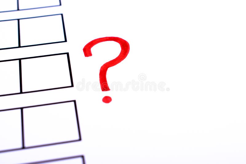Bulletin and Red Question Mark. Stock Image - Image of form, bulletin ...