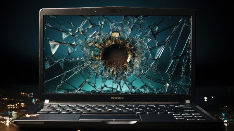 Bulletproof Tech: Laptop with Circular Bullet Hole Stock Photo - Image ... Bulletproof Tech: Laptop with Circular Bullet Hole Stock Photo - Image ...