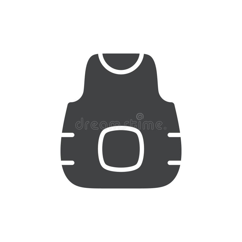 Bulletproof Vest Icon Vector Logo Set Flat Stock Vector - Illustration ...