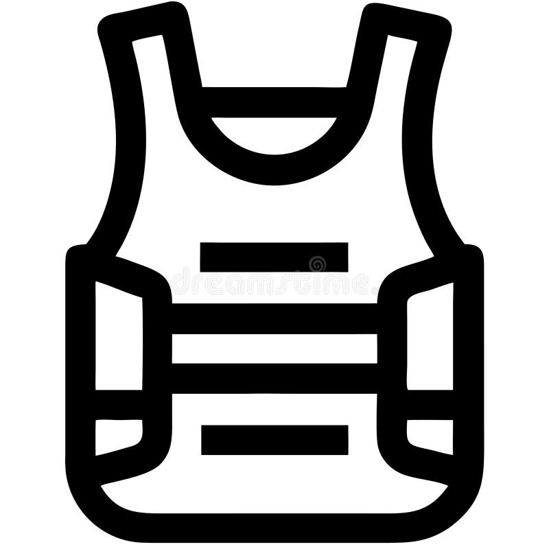 Bulletproof Vest Military Armor Vector Graphic for Security and ...