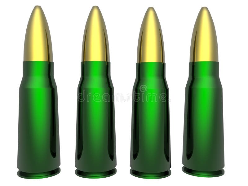 Silver bullet in flight stock illustration. Illustration of battle ...