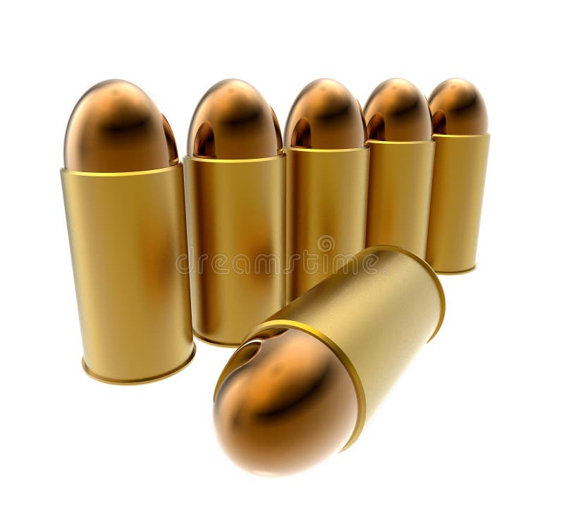 Bullets stock illustration. Illustration of metal, military - 7276225