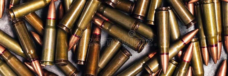 Bullets Background Texture Banner Stock Image - Image of attack ...
