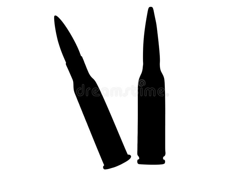 The bullets are big. stock vector. Illustration of bullet - 232261423