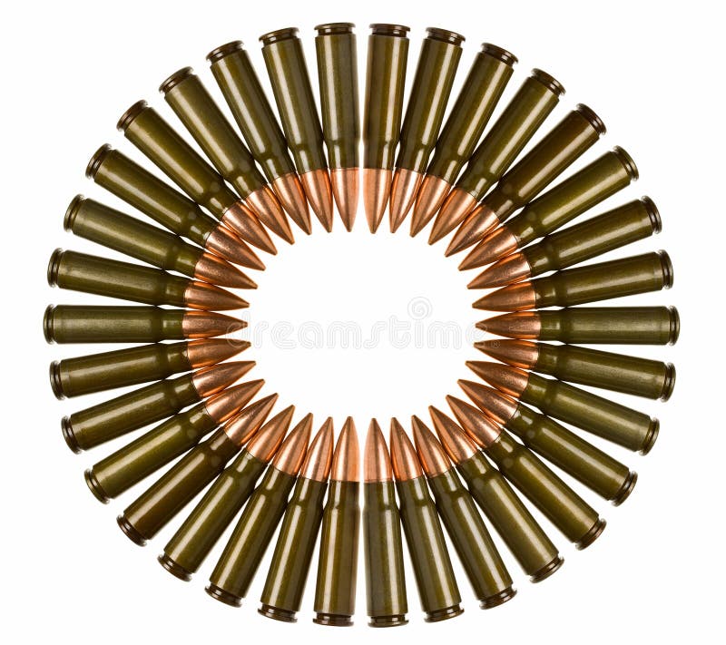 Bullets circle stock photo. Image of danger, kalashnikov - 13112608