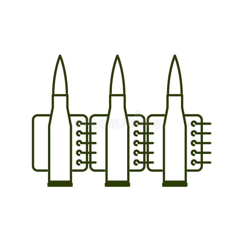 Bullets Icon In Outline Style Stock Vector - Illustration of outline ...