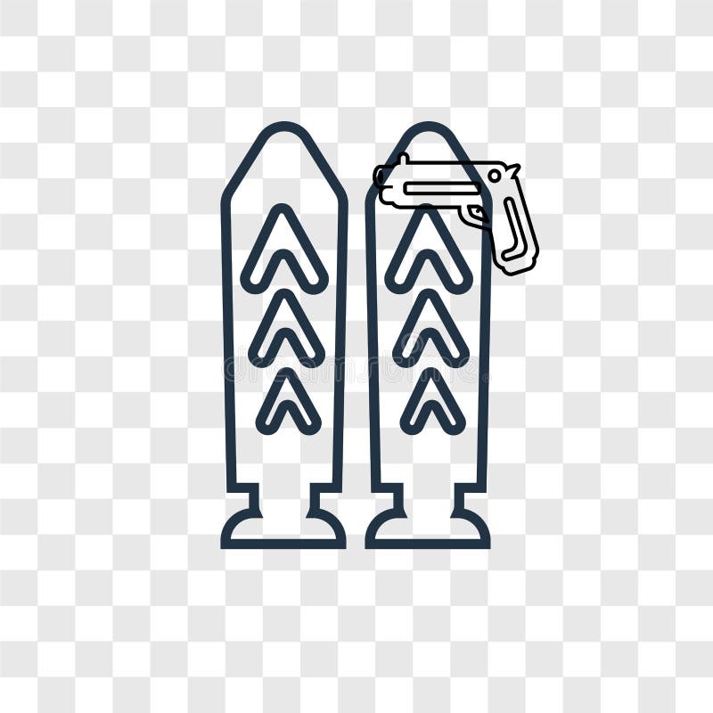 Bullets Concept Vector Linear Icon Isolated on Transparent Background ...