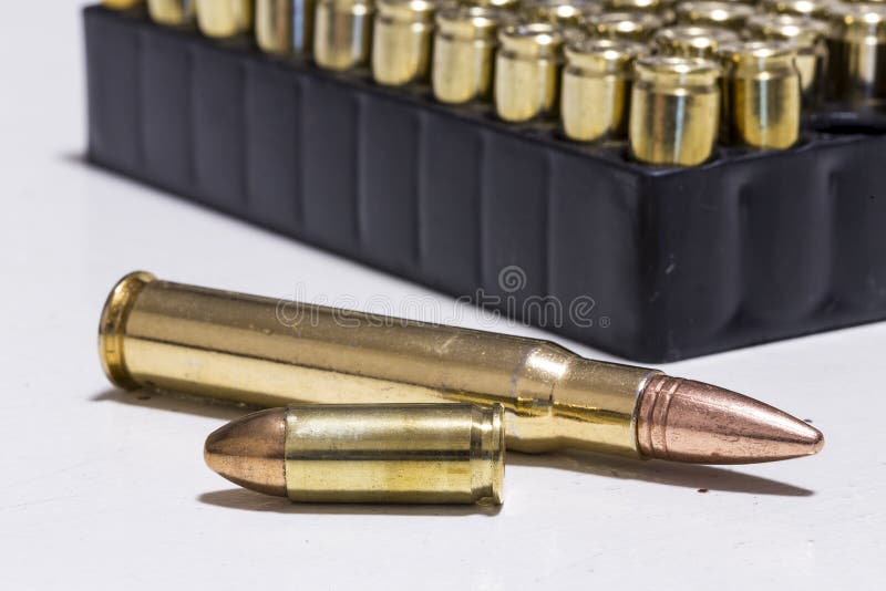 Gun and Bullet stock photo. Image of front, open, proiettile - 48566690