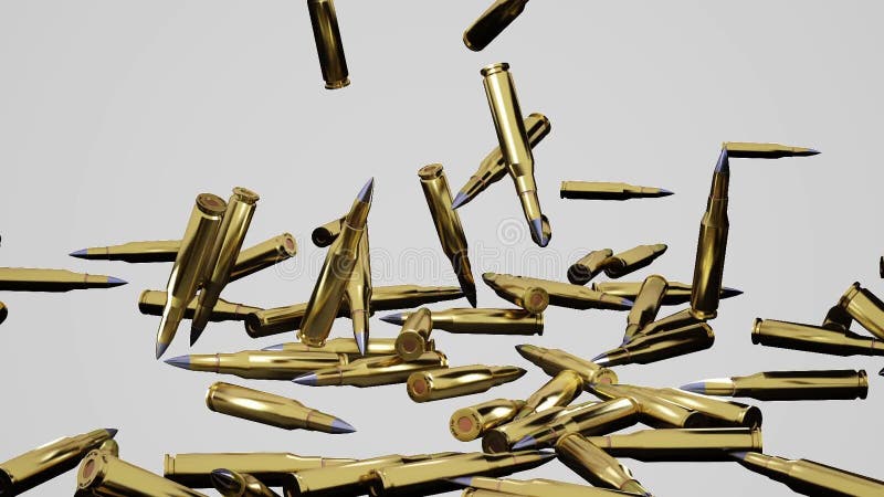 Bullets Falling stock video. Video of action, empty, cartridge - 41465147