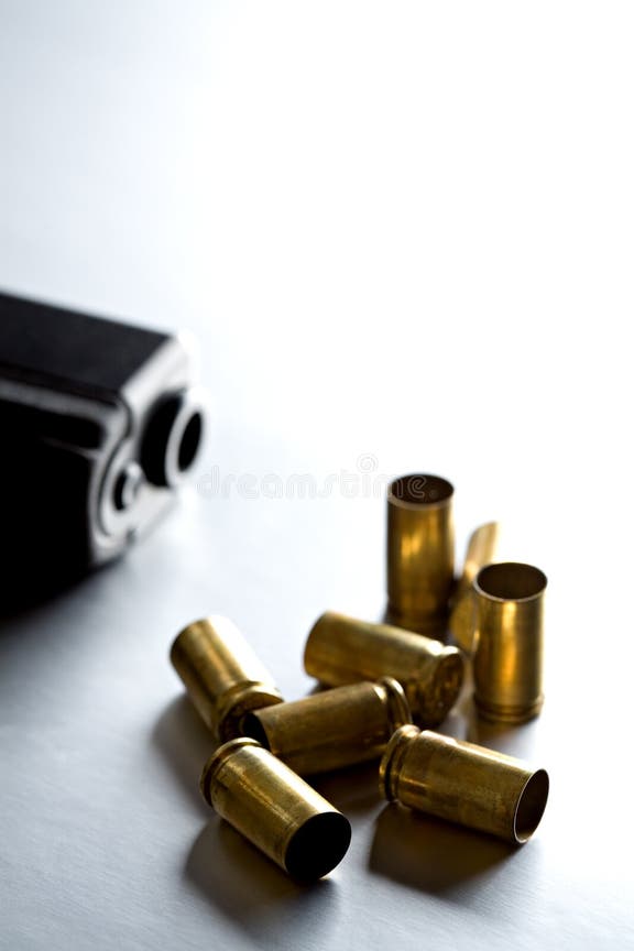 Bullets with gun stock image. Image of rounds, copyspace - 3259687