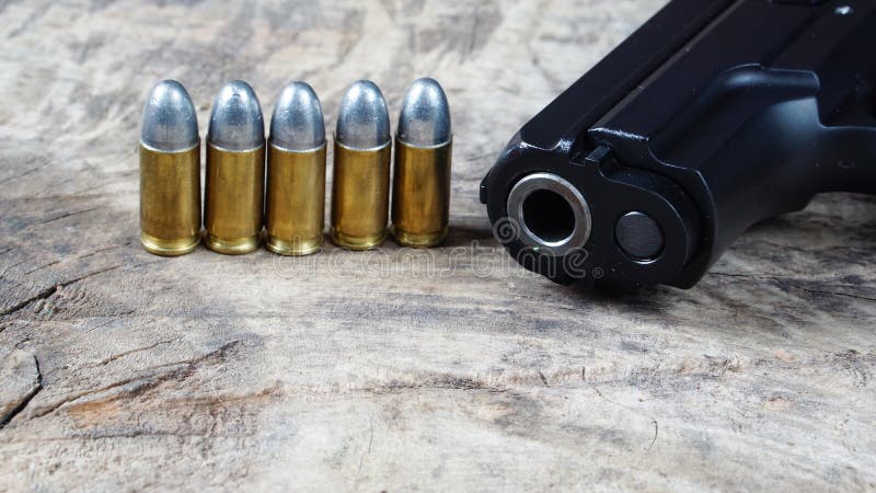 Bullets and gun stock photo. Image of heavier, metals - 88208050