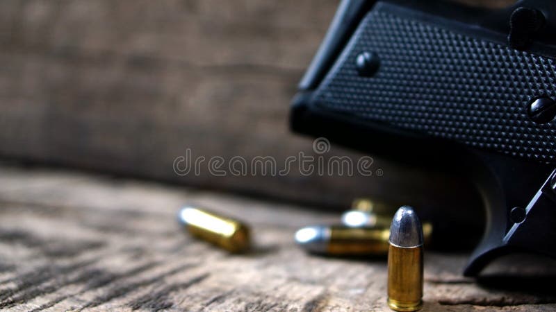 Bullets and gun stock image. Image of combination, kill - 88208451