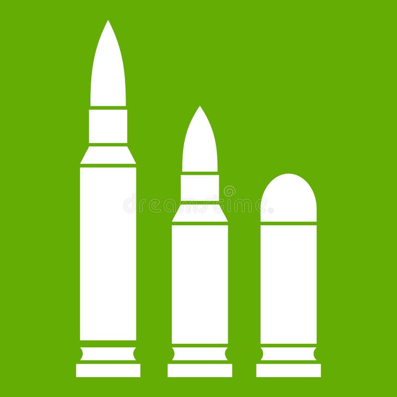 Bullets icon green stock vector. Illustration of kill - 102686399
