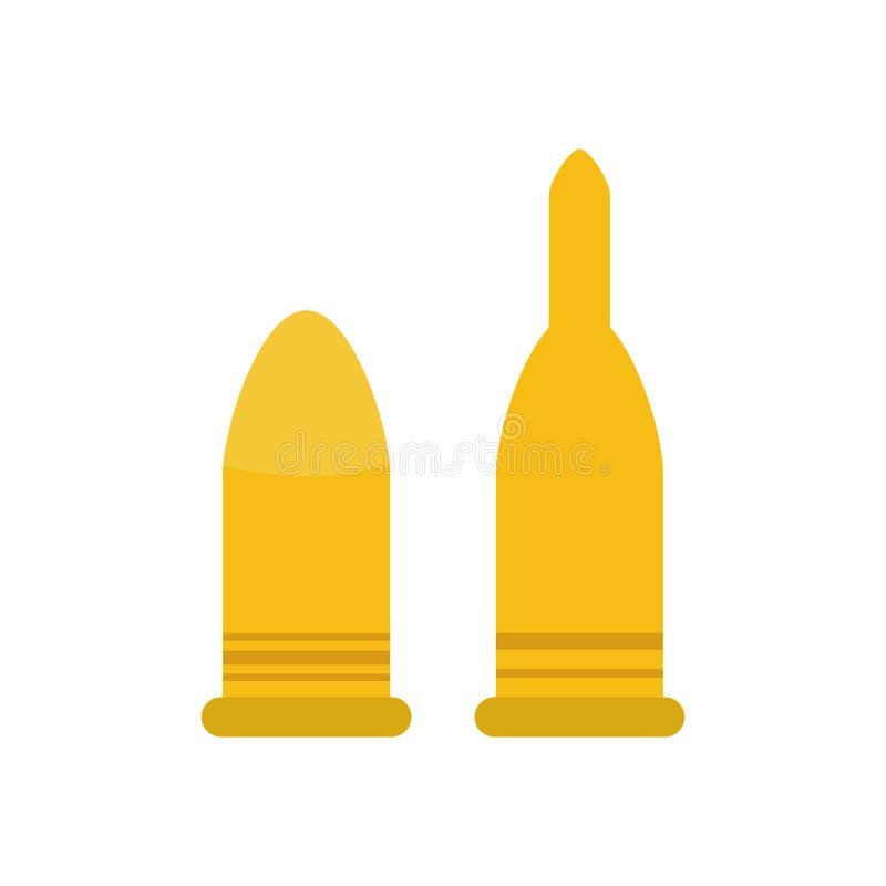 Bullets for Military Weapons Icon Image Stock Illustration ...