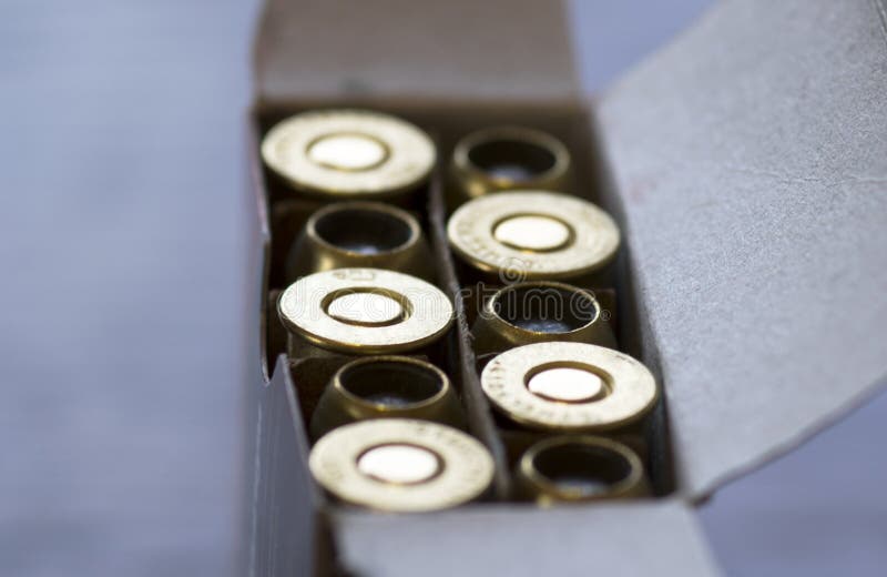 Open Box of Bullets stock photo. Image of ammo, concept - 21929278