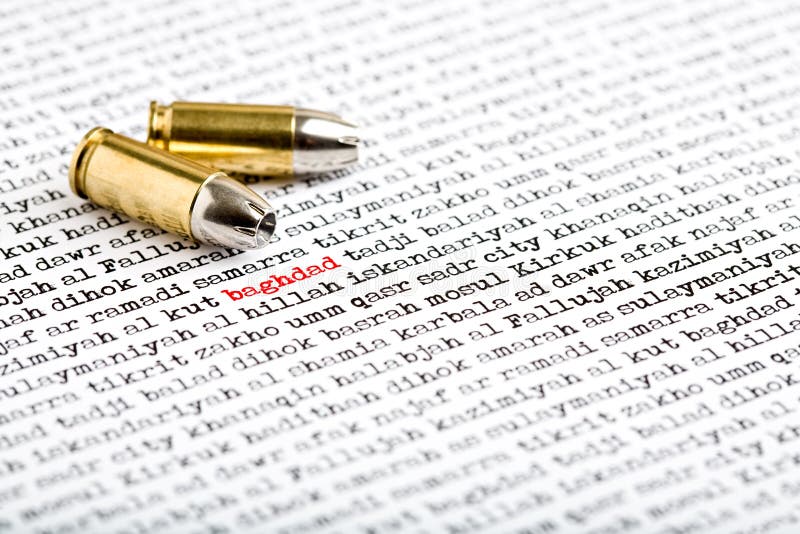 Bullets with gun stock image. Image of rounds, copyspace - 3259687