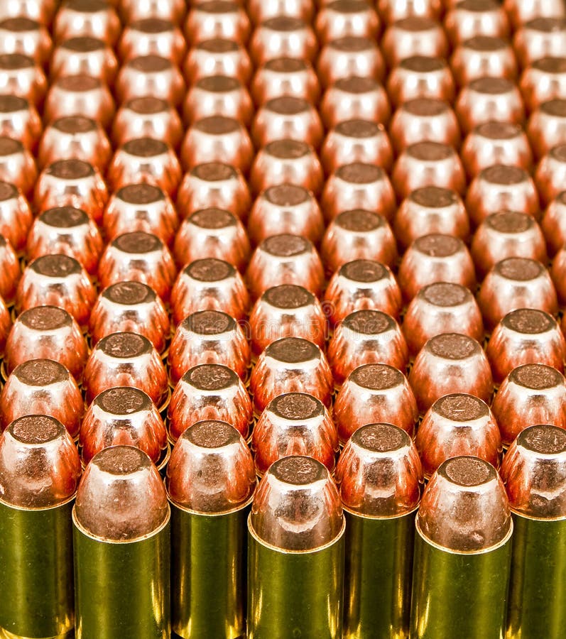 Bullets in rows stock photo. Image of self, range, copper - 13121260