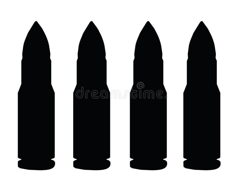 Silhouette Bullets Stock Illustrations – 510 Silhouette Bullets Stock ...