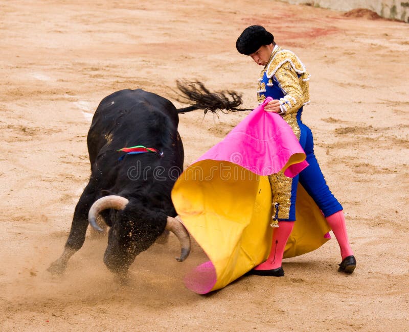 Spanish Bullfighter Morante De La Puebla with the Capote or Cape ...