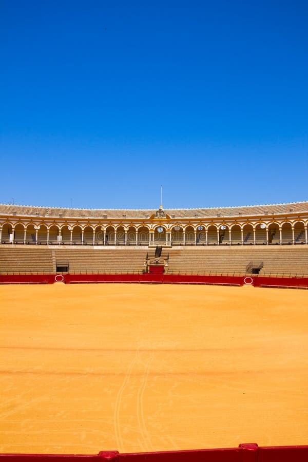 The Bull Arena of Seville, Spain Stock Photo - Image of historic ...