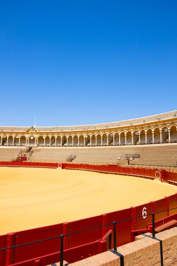 The Bull Arena of Seville, Spain Stock Photo - Image of historic ...