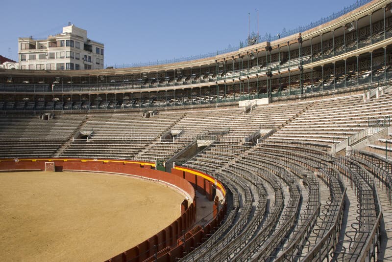 Bullfight Arena of Valencia, Spain Stock Photo - Image of arena ...