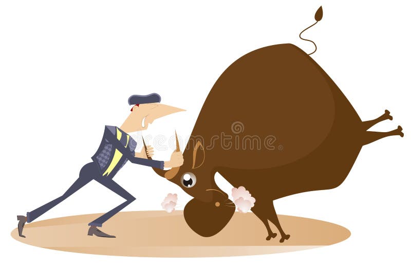 Bullfight stock vector. Illustration of bullfight, shows - 60055969