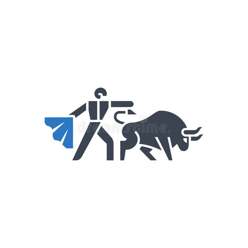 Bullfight icon stock vector. Illustration of sport, tradition - 375316595