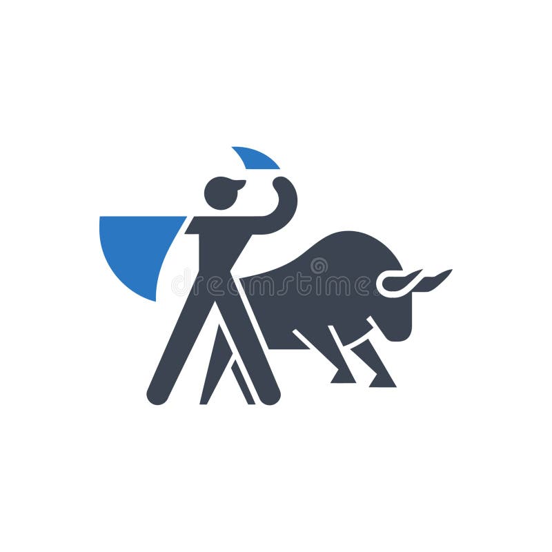 Bullfight icon stock vector. Illustration of action - 375316596