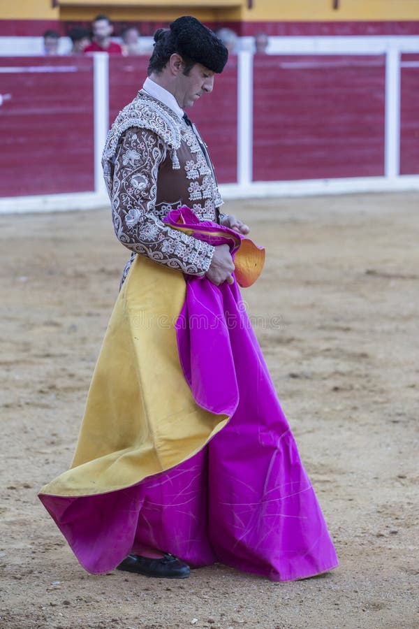 Bullfighter with the Capote or Cape, Sabiote, Spain Editorial Stock ...