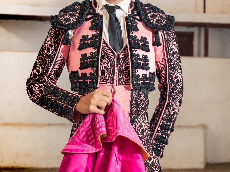 Bullfighter costume stock image. Image of pink, bullring - 200423237