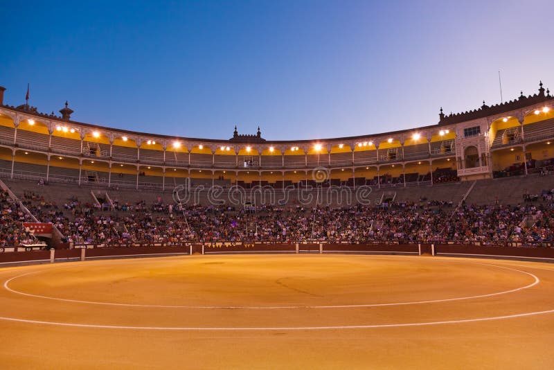 Bullfighting Arena Corrida at Madrid Spain Stock Image - Image of ...