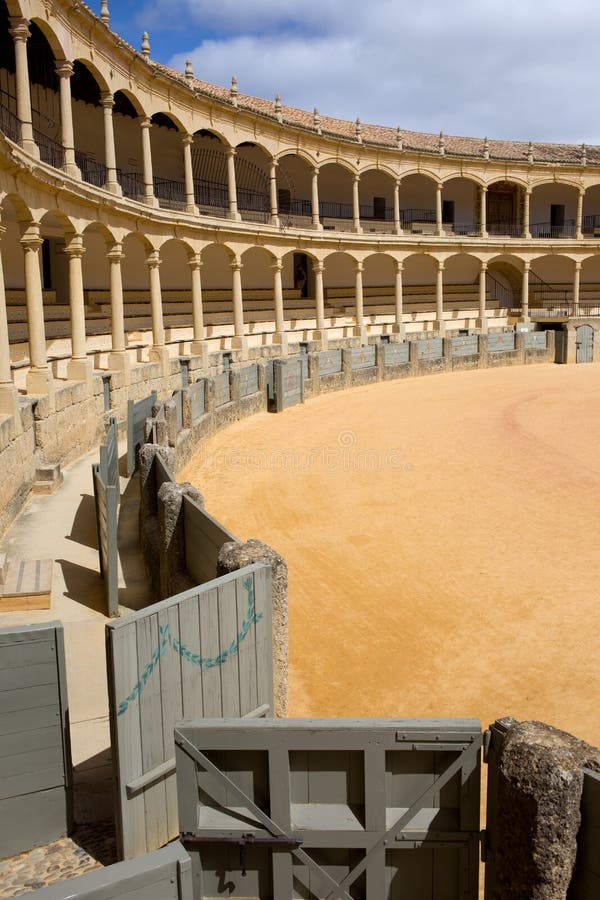 Ronda Bullfighting Arena in Spain Stock Image - Image of circle ...