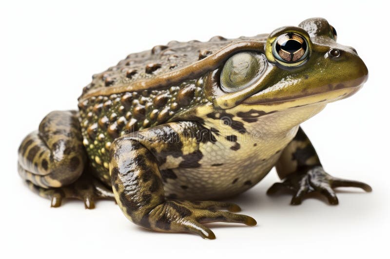 Bullfrog on White Background Generative AI Stock Illustration ...