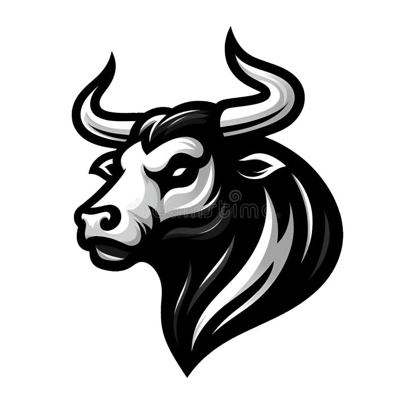 Bullhead Logo Vector Illustration Stock Illustration - Illustration of ...