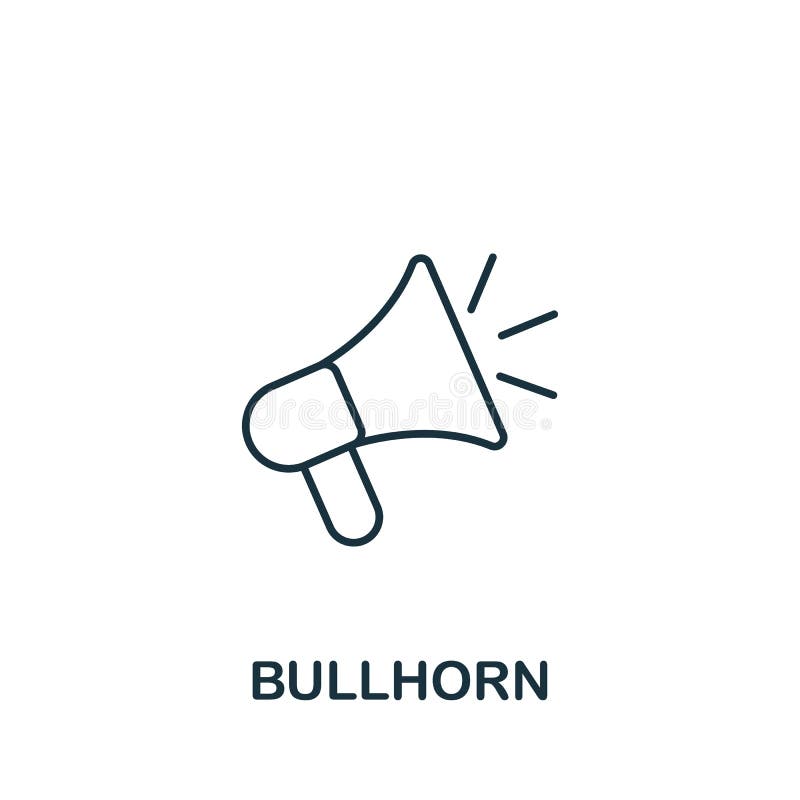 Bullhorn Icon. Line Simple Success Icon for Templates, Web Design and ...