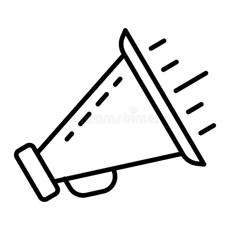 Bullhorn Outline Stock Illustrations – 4,100 Bullhorn Outline Stock ...