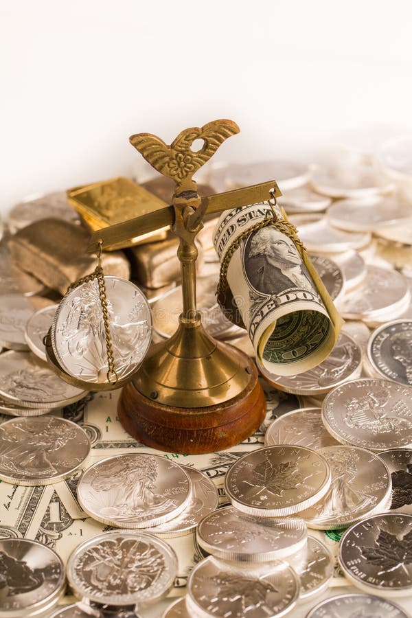 Bullion coins stock photo. Image of dollar, gold, silver - 274161822