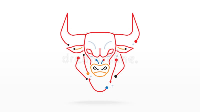 Head with digital brain stock illustration. Illustration of artificial ...