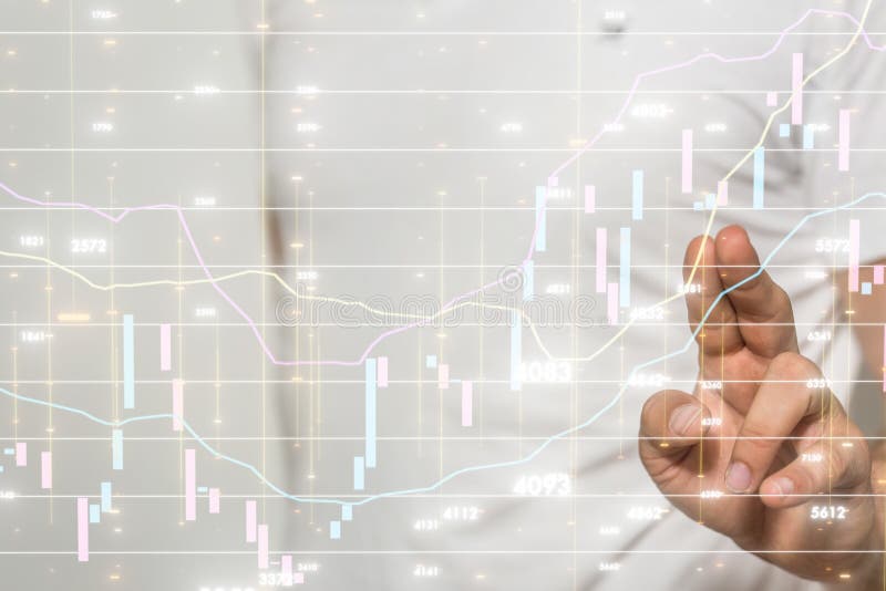 A Bullish Diagram - Graph Stock Trading Stock Photo - Image of bull ...