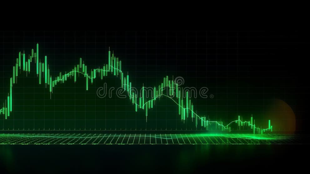 Bullish Green Bitcoin Chart Rising Up, Created with Generative Ai ...