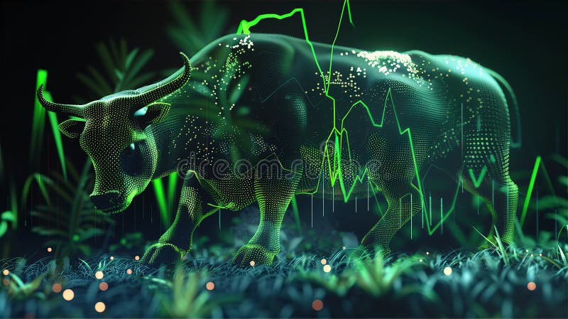 Bullish Trading Chart Illustration Stock Illustration - Illustration of ...
