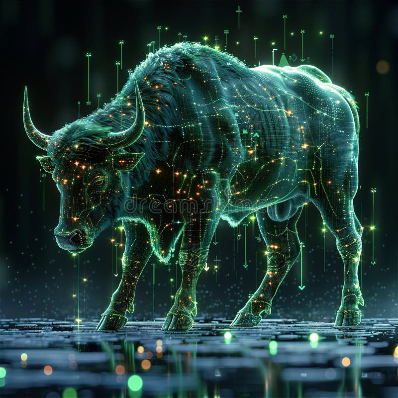 Bullish Trading Chart Illustration Stock Illustration - Illustration of ...