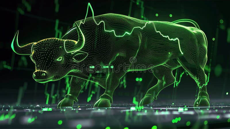 Bullish Trading Chart Illustration Stock Illustration - Illustration of ...